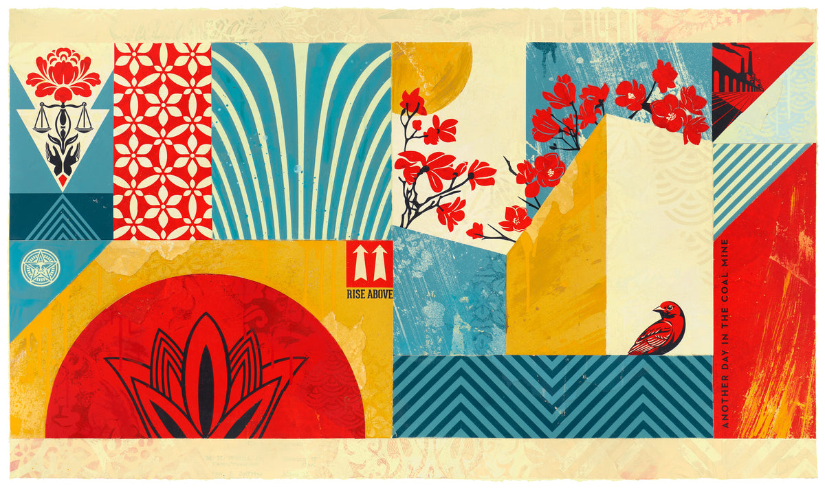 Shepard Fairey | Another Day In the Coal Mine – Mortal Machine Gallery