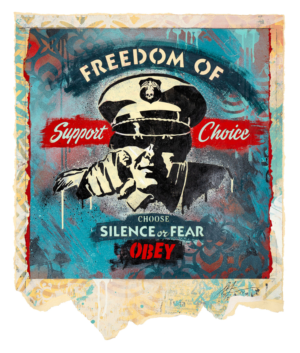 Shepard Fairey | Freedom Of Choice – Mortal Machine Gallery